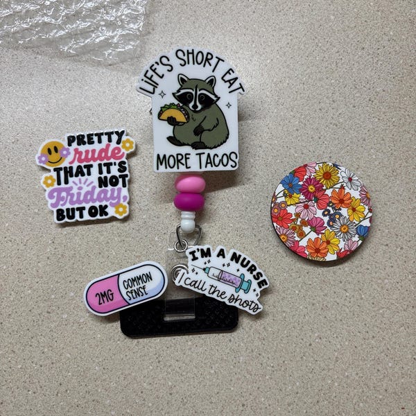 Badge Topper / CHARM COLLECTION - Awareness Ribbon - Charm Only - Etsy