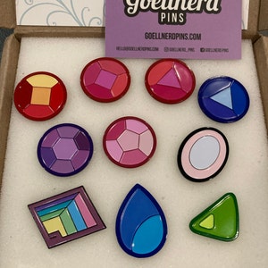 Steven Universe Diamonds Pin Set SU Gifts Diamond Authority Enamel Pins ...