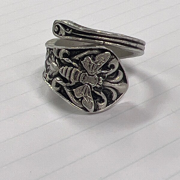 Bee Ring - Adjustable - Wrap Style - Handcrafted by Doctor Gus ...