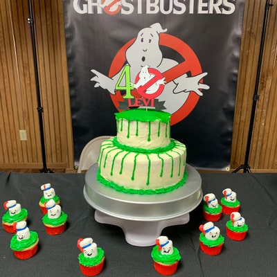 GHOSTBUSTERS CAKE TOPPER Birthday 40th Baby Shower Centerpiece I Ain't ...