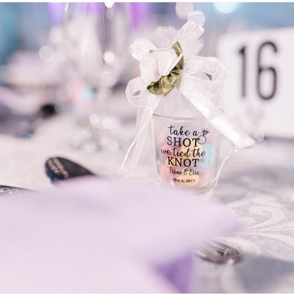 Wedding Favors, Shot Glasses, Wedding Favor, Custom Shot Glasses, Shot ...
