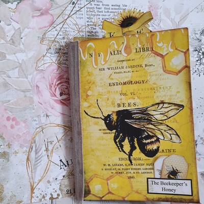 Diy Project, Bee, Pocket Notebook, Bee Book, Junk Journal, Kit, Journal