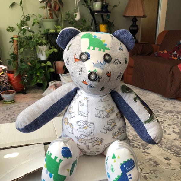 Memory Bear Pattern Pdf , Teddy Bear Sewing Pattern + Tutorial + Video Instructions Beginner ...
