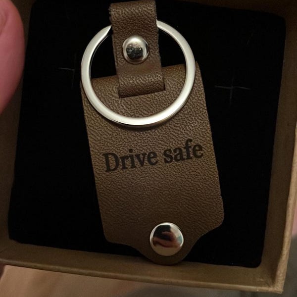 Personalized Mens Leather Keychain With Photo,metal Tag Photo Keychain ...