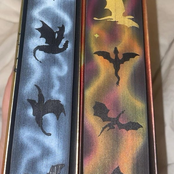 Fourth Wing & Iron Flame Sprayed Edges Set - Etsy