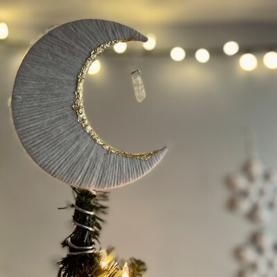 Tree Topper Christmas Moon - Etsy