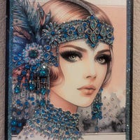 10 Art Deco, Flappers, Jeweled Kopfkleid. - Etsy.de