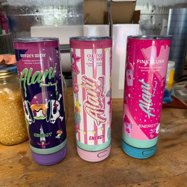 Alani Nu Energy Drink Tumbler Wrap 20oz - Etsy