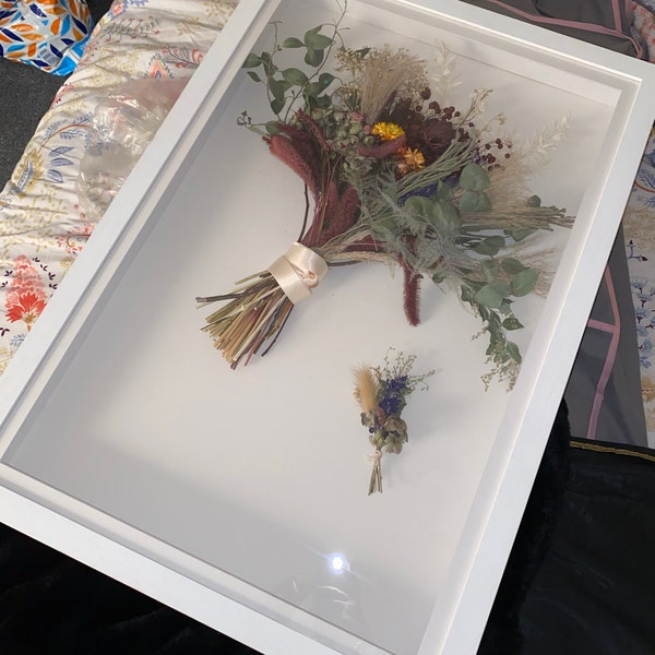 New White Deep Shadow Box Display Frame LOTS OF SIZES 4.8cm Inside ...