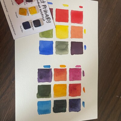 Square Color Mixing Chart Tracing / Drawing Template PLA - Etsy