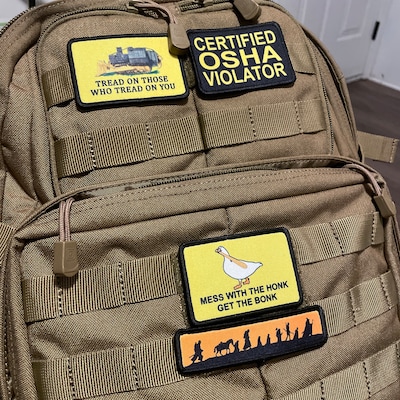 Killdozer Tread on Those Who Tread on You Gadsden Flag Meme 2x3 Removable Morale Patch With Hook ...