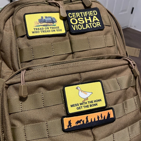 Killdozer Tread on Those Who Tread on You Gadsden Flag Meme 2x3 Removable Morale Patch With Hook ...