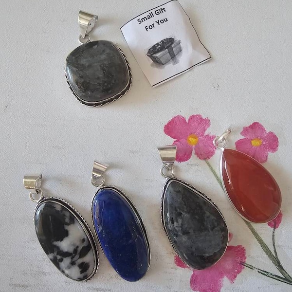 Natural Moonstone Gemstone Bezel Pendants / Wholesale Pendants / Bulk ...