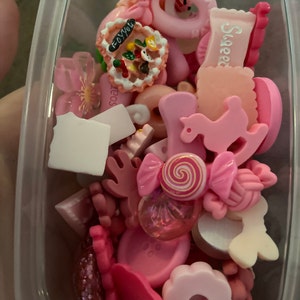 Light Pink Kawaii Assorted Charm Mix - Etsy