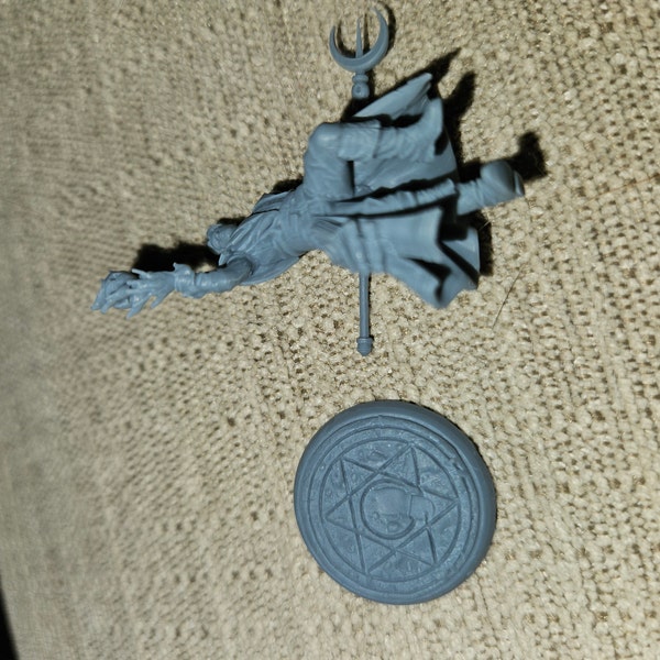 Knight Paladin Cleric Priest Miniature 28mm 32mm Scale 8K Resin 3D ...