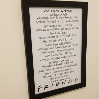 In This House We Do Friends Print - Etsy