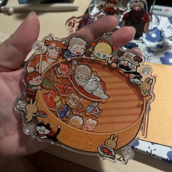 Dungeon Meshi X Mcdonald's Acrylic Standee Set: Fan Art Figurines by ...