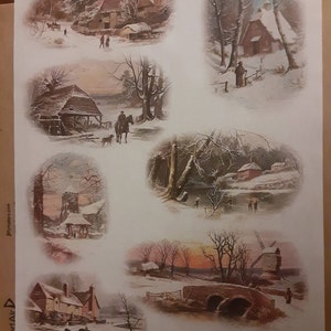 Winter Views Decoupage Paper - SOFT Decoupage Paper - ITD Collection ...