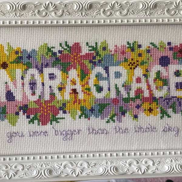 Custom Cross Stitch Pattern With Your Name or Any Word You Choose ...