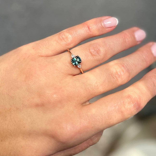 Gemini 14kt Blue Topaz Toi Et Moi Earrings,cluster Earrings,birthstone ...