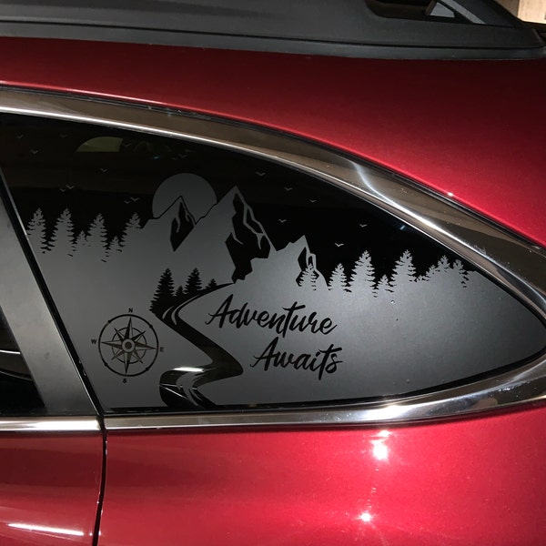 Compass Adventure Side Body Vinyl Decal, Side Panel Decal, Stripe Decal ...