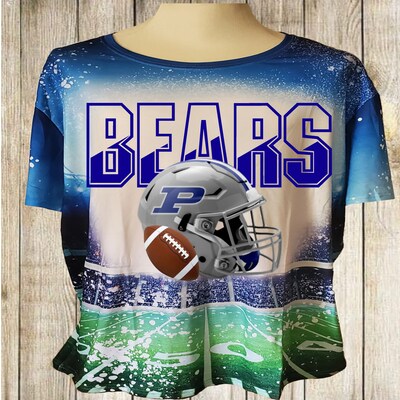 Faux Bleach Football Tshirt Mock for Rtssublimationblanks - Etsy