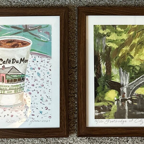 Iced Coffee & Beignets | 8 X 10 Inch Print of Oil Painting Louisiana ...