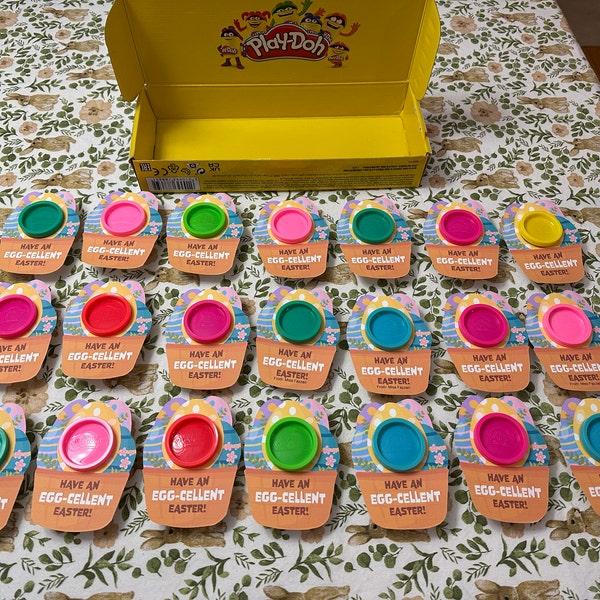 Play Dough Easter Gift, Easter Gift Printable, Easter Gift for Kids ...