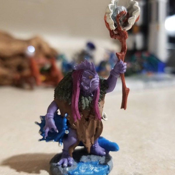 Kuo-toa Archpriest | Resin Miniature | 32mm | Dungeons and Dragons ...