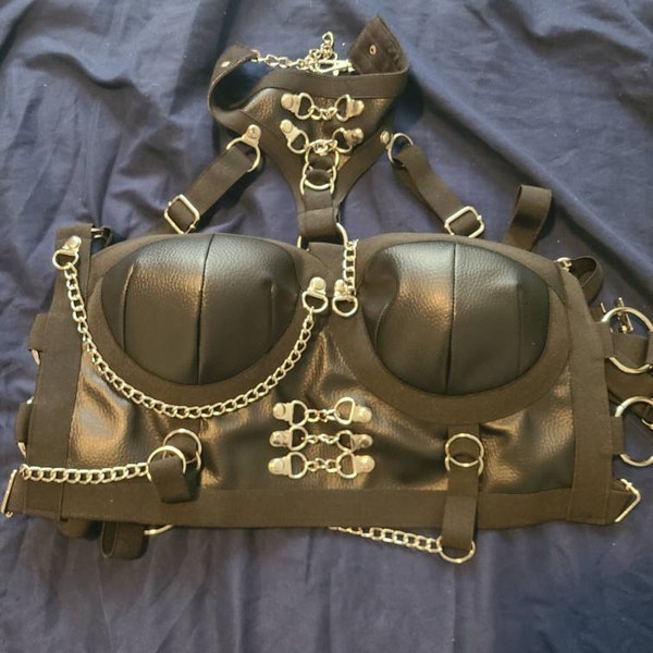 Rib Cage Chain Harness - Etsy