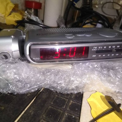 Antique/vintage Mercedes Art Deco Clock Mercedes West Germany Brassonyx ...