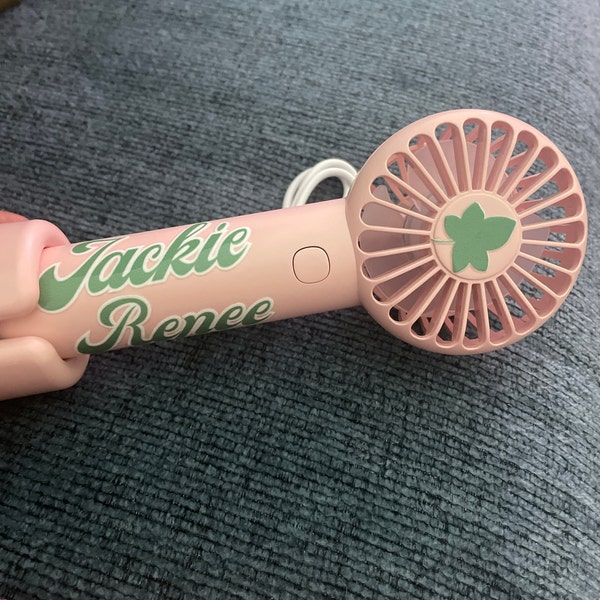 AKA Portable Fan; Handheld Fan; Alpha Kappa Alpha Rechargeable Fan - Etsy