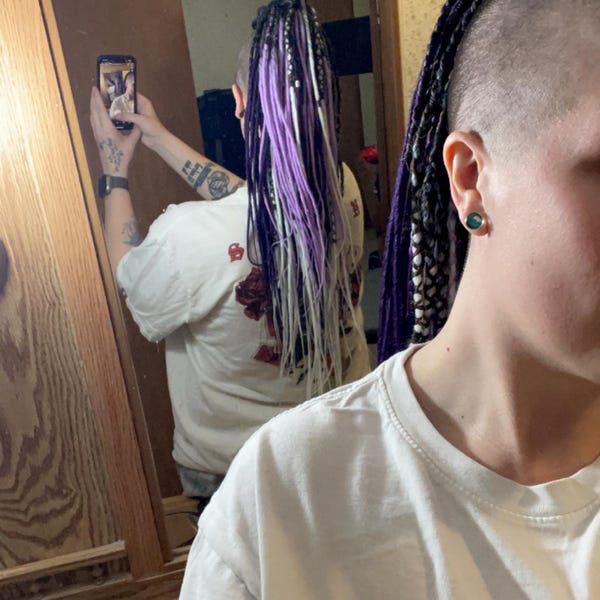 Black Curly Wool Dreads. "black Wizard" Double Ended or Single Ended ...