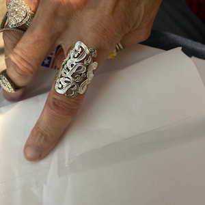 Monogrammed Tube Ring With Personalized Initials in Sterling - Etsy