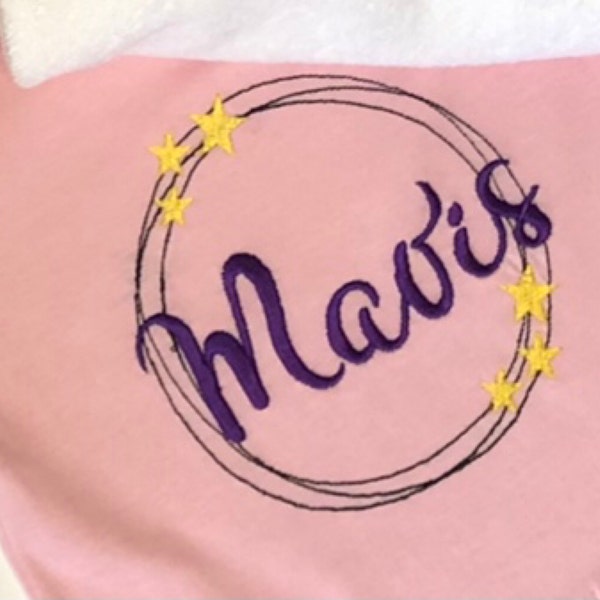 Hayden Script Machine Embroidery Font Alphabet Design File Four Sizes ...