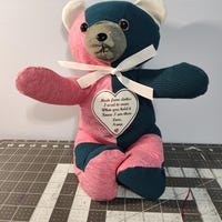 Memory Bear 18" Simple Pattern Easy Bear Pattern Memorial Bear Sewing Tutorial Pattern Sewing ...