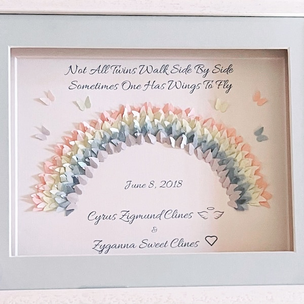 Rainbow Memorial Picture - Etsy