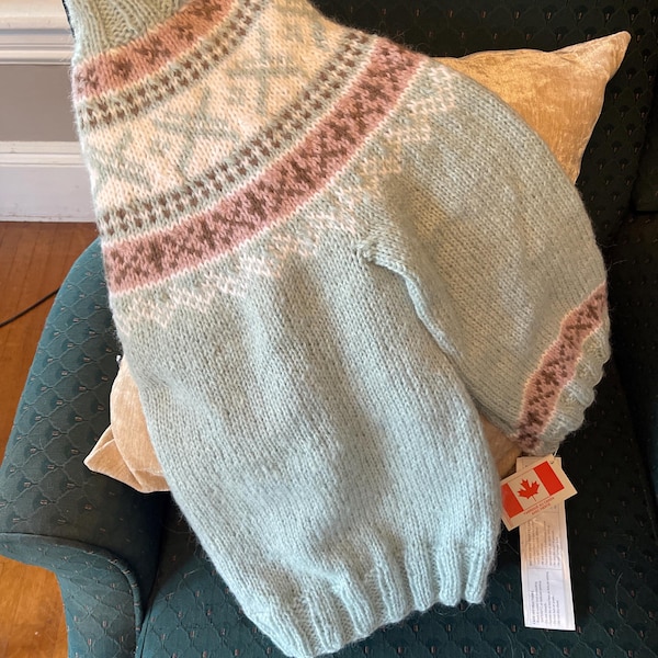 Nordic Hand Knit Pullover - Etsy
