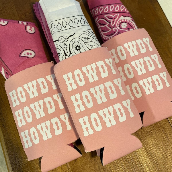 Howdy Can Cooler, Drink Hugger - Etsy