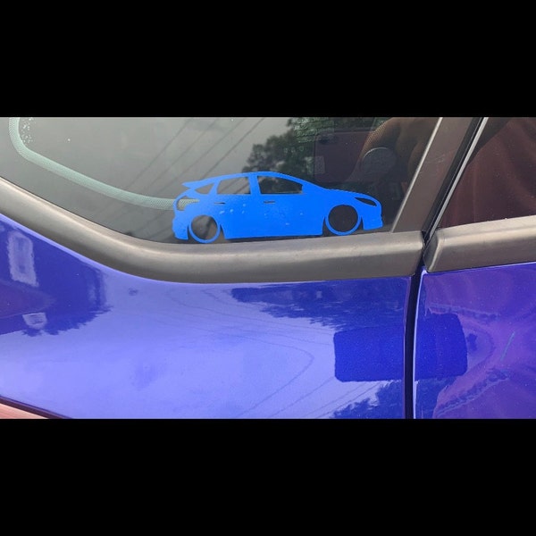 2X Low Car Outline Stickers - for Ford Focus ST Hatchback Mk3, 2011 ...