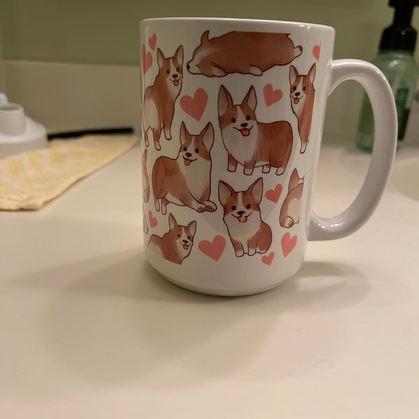 Corgi Coffee Mug, Cute Corgi Gift, Dog Lover, Gift for Her, Him ...