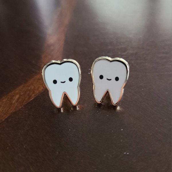 Tooth Earrings - Hard Enamel Teeth Earring Stud Dentist Earrings Dental ...
