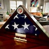 Flag Display Case With Embedded Shell Casings Maple Inlay Service ...