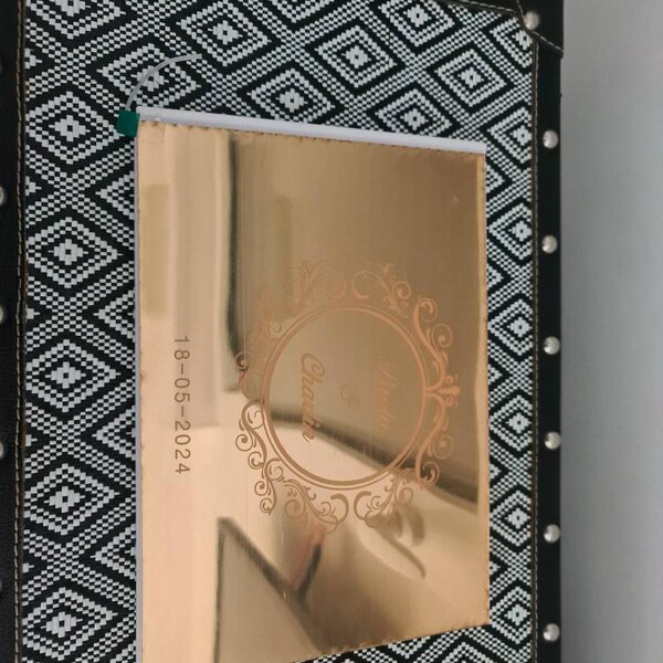 30pcs Small Crown Engrave Name Custom Acrylic Mirror Sticker for ...