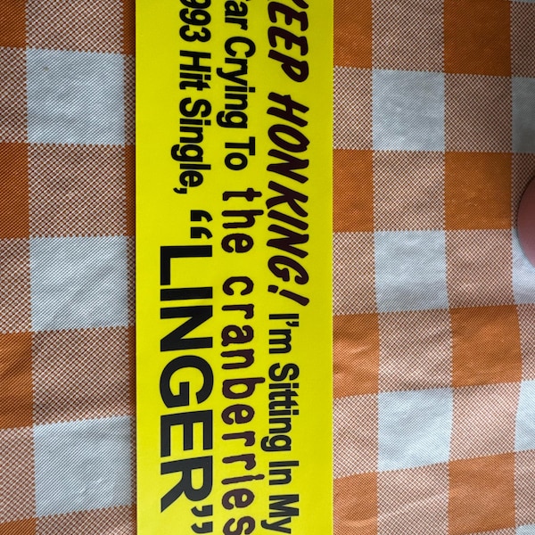 The Cranberries "linger" Bumper Sticker | Keep Honking the Cranberries ...
