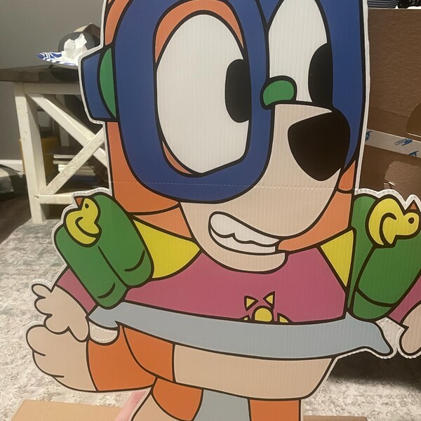 BLUEY PHOTO BOOTH Decoration Party Decor Standee Selfie Frame ...