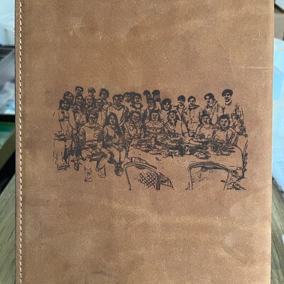 Music Notes Journal With Custom Quote or Custom Text Leather Bound With ...