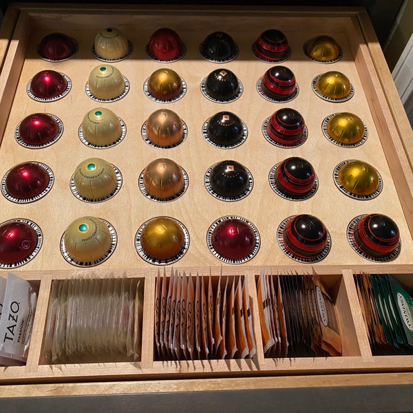 Nespresso Original Drawer Organizer Made From Solid Maple or Walnut ...
