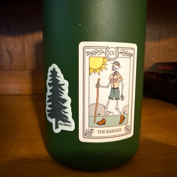 The Ranger Tarot Card Sticker, Hiking Sticker, Gift for Hiker, Park ...