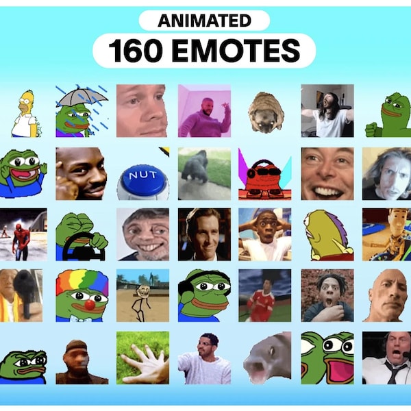 800+ Pepe Emotes Pack: Animated Meme Emotes for Twitch, Youtube ...